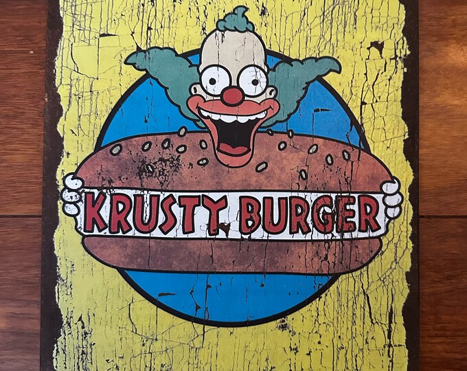 Krusty Burger Sign Digital Download 11x14 JPEG, Krusty Burger Logo, the ...