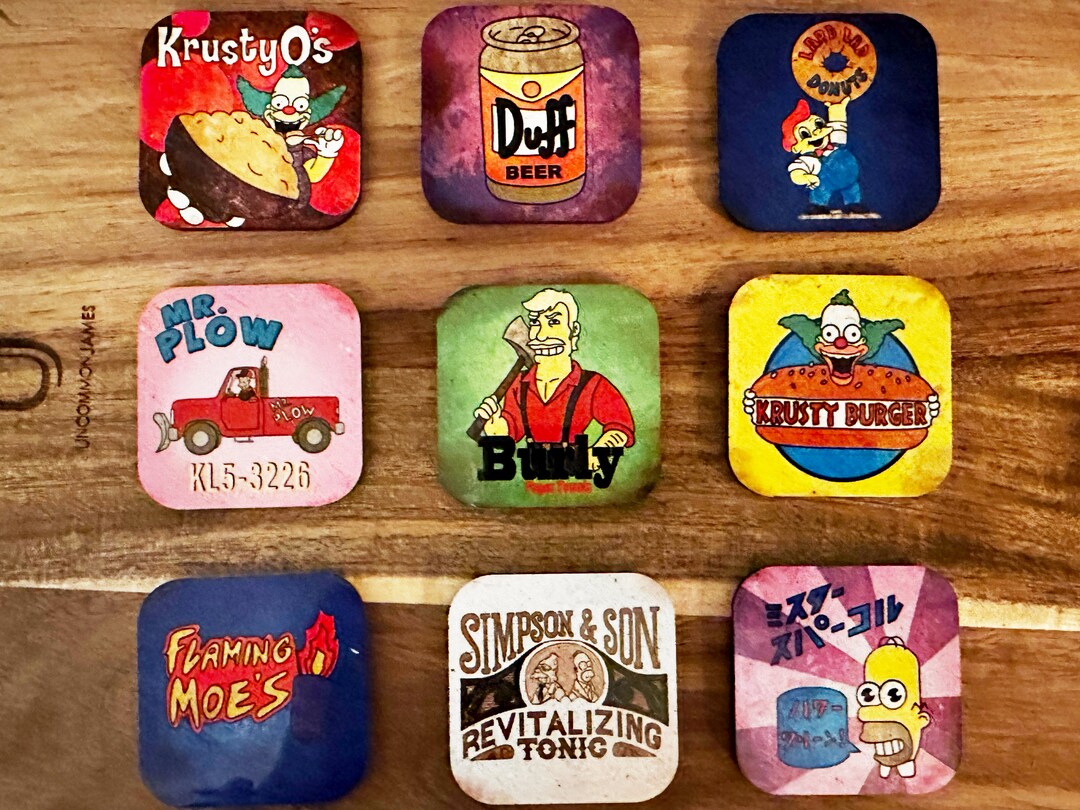 Vintage Simpsons Full Color Magnets - Etsy
