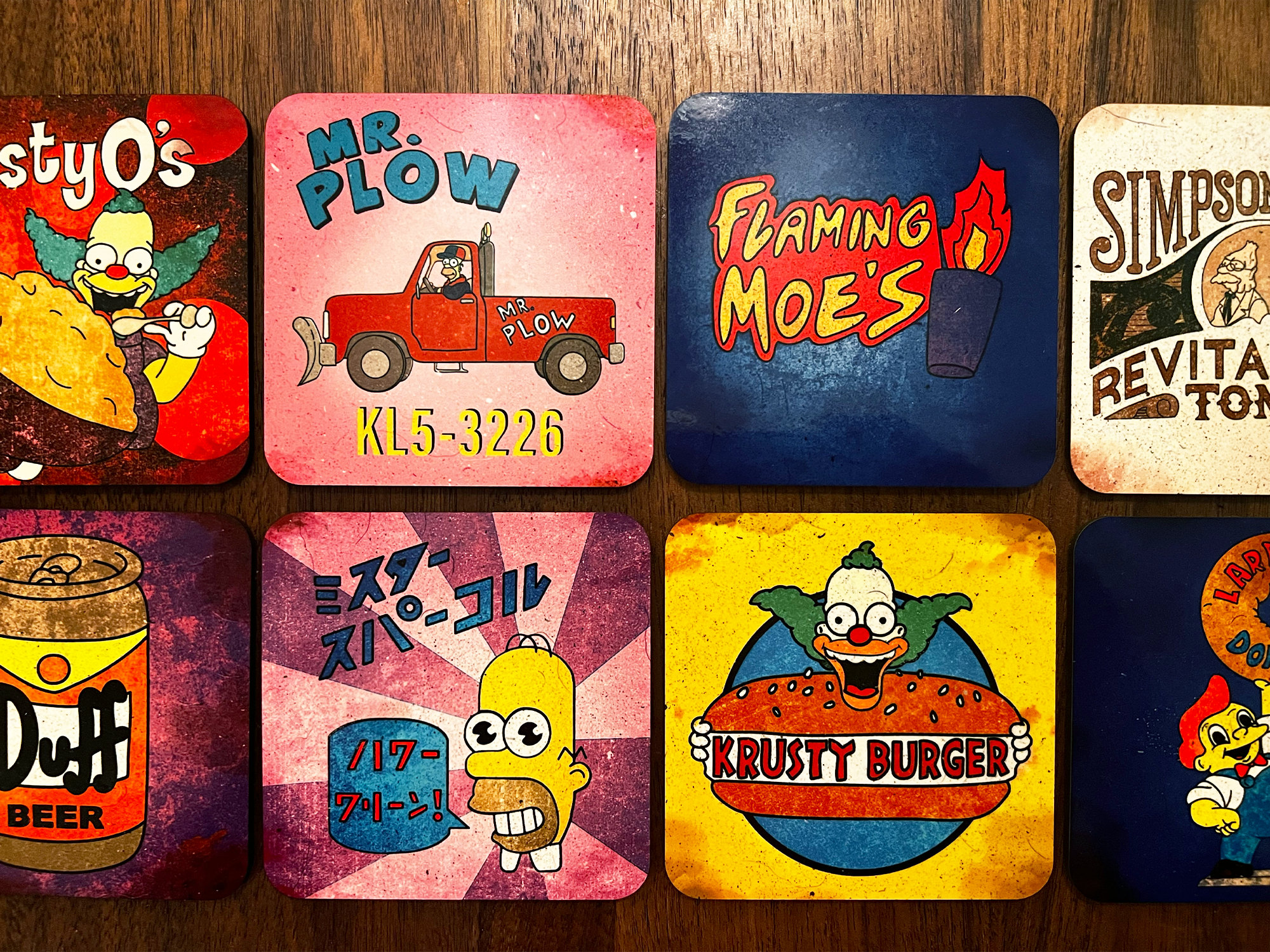 Vintage Simpsons Full Color Coasters - Etsy