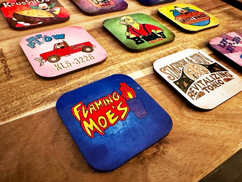 Vintage Simpsons Full Color Magnets - Etsy