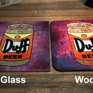 Vintage Simpsons Full Color Coasters - Etsy