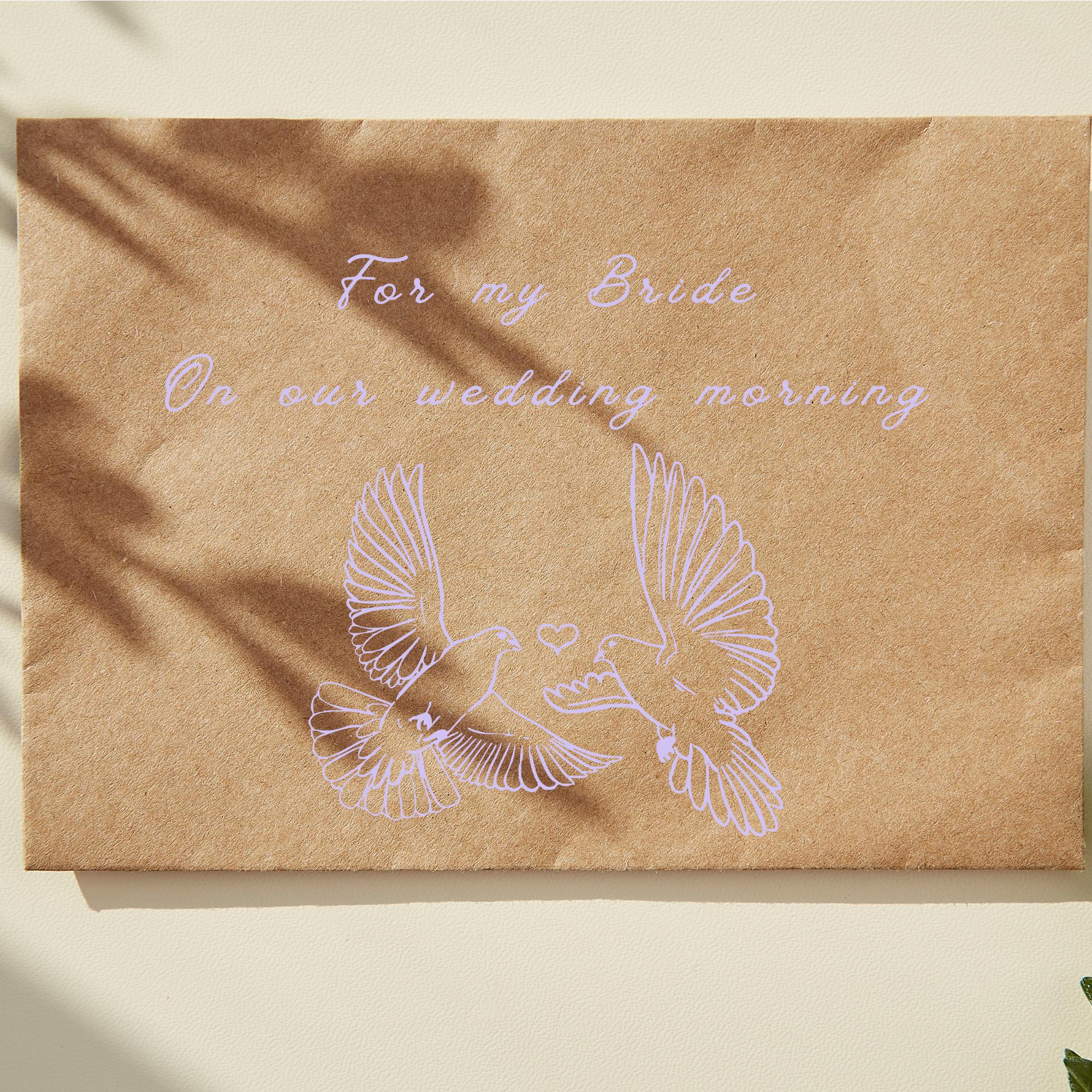 Editable Letter to Bride Template, Wedding Morning Keepsake (canva) - Etsy
