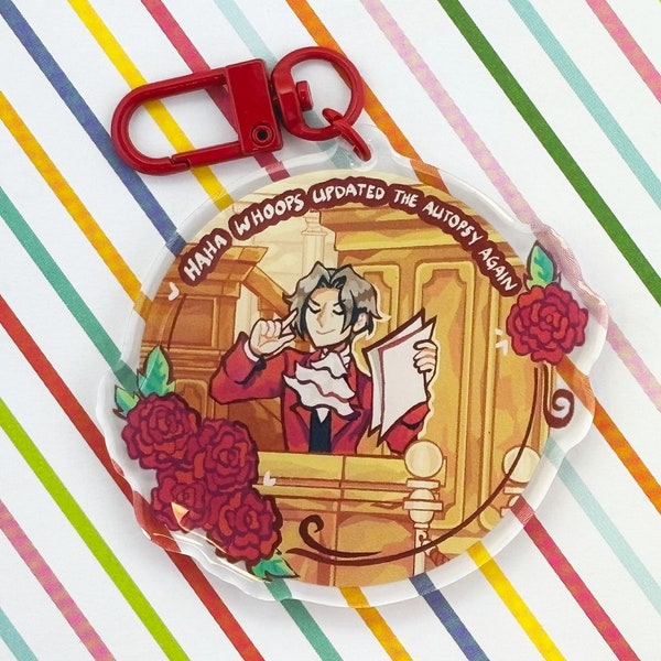 Phoenix Wright Ace Attorney Keychain - Etsy