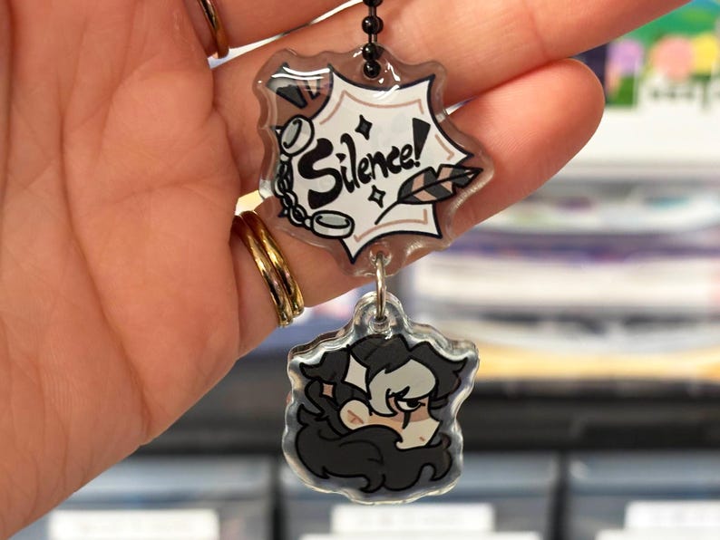 Ace Attorney Klavier Gavin Simon Blackquill Acrylic Charms - Etsy