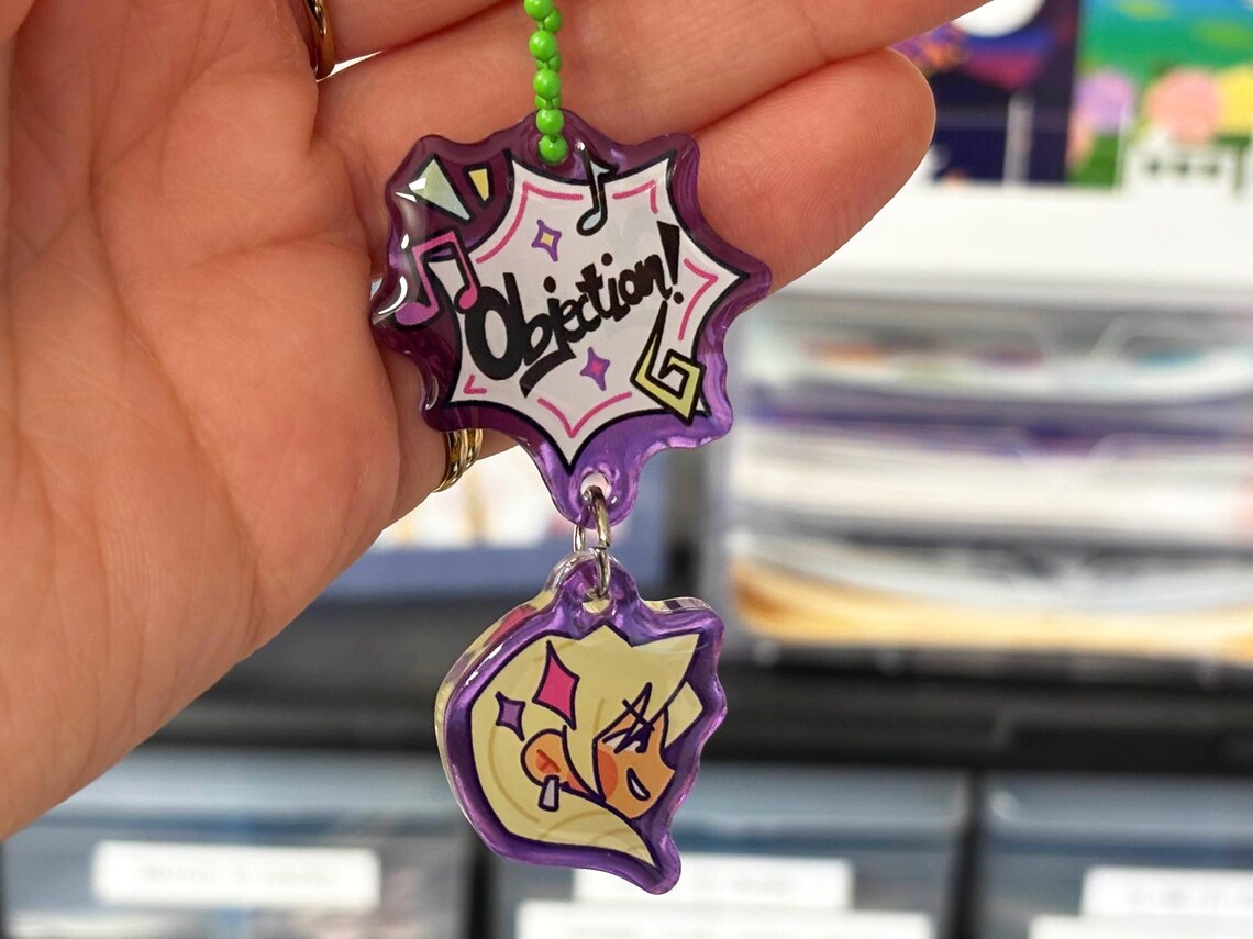 Ace Attorney Klavier Gavin Simon Blackquill Acrylic Charms - Etsy