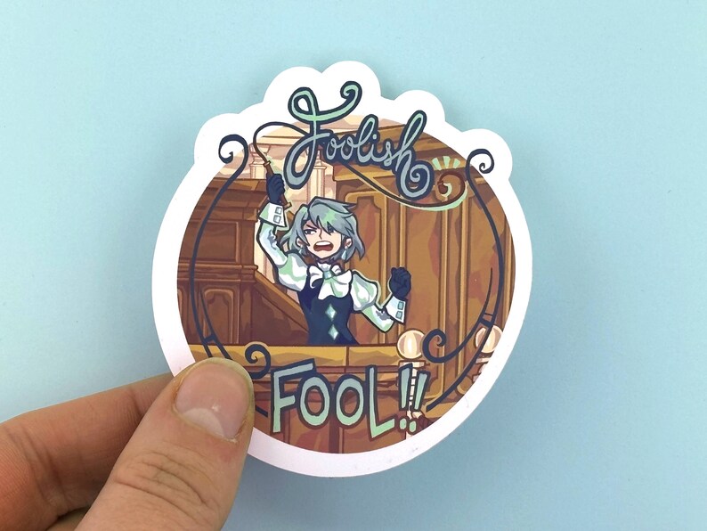 Franziska Von Karma Vinyl Sticker, Ace Attorney, Gyakuten Saiban ...