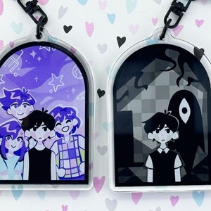 PRE-ORDER Omori Keychain Charm Mirror Headspace Kel Hero Aubrey Sunny ...