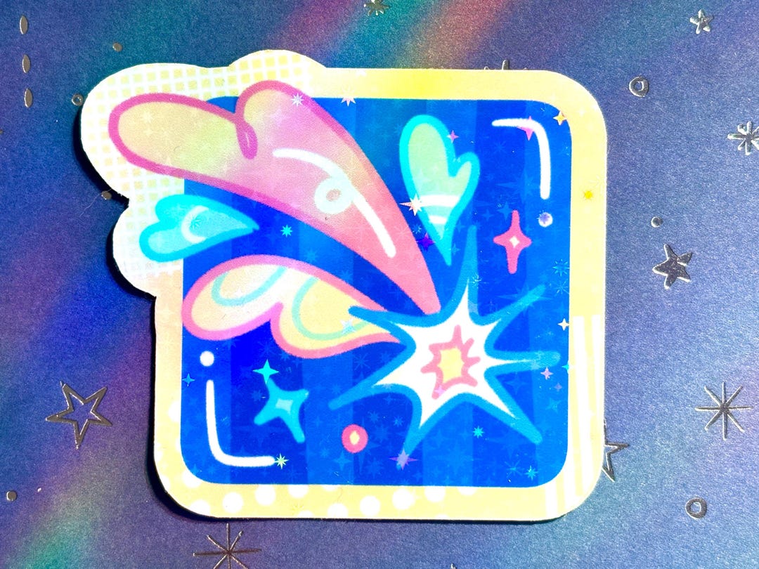 Shooting Star Vinyl Sticker - Etsy
