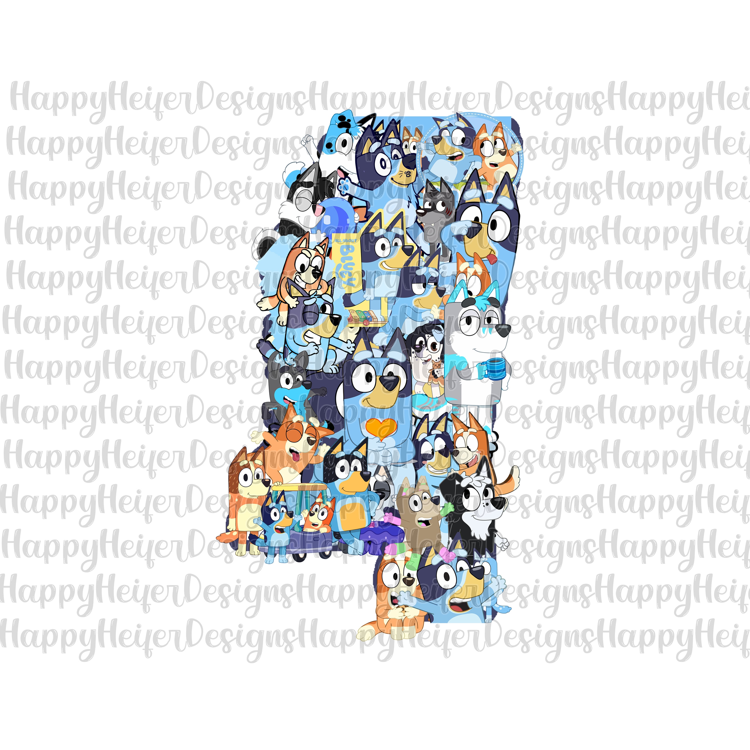 Bluey Mississippi Collage Png - Etsy