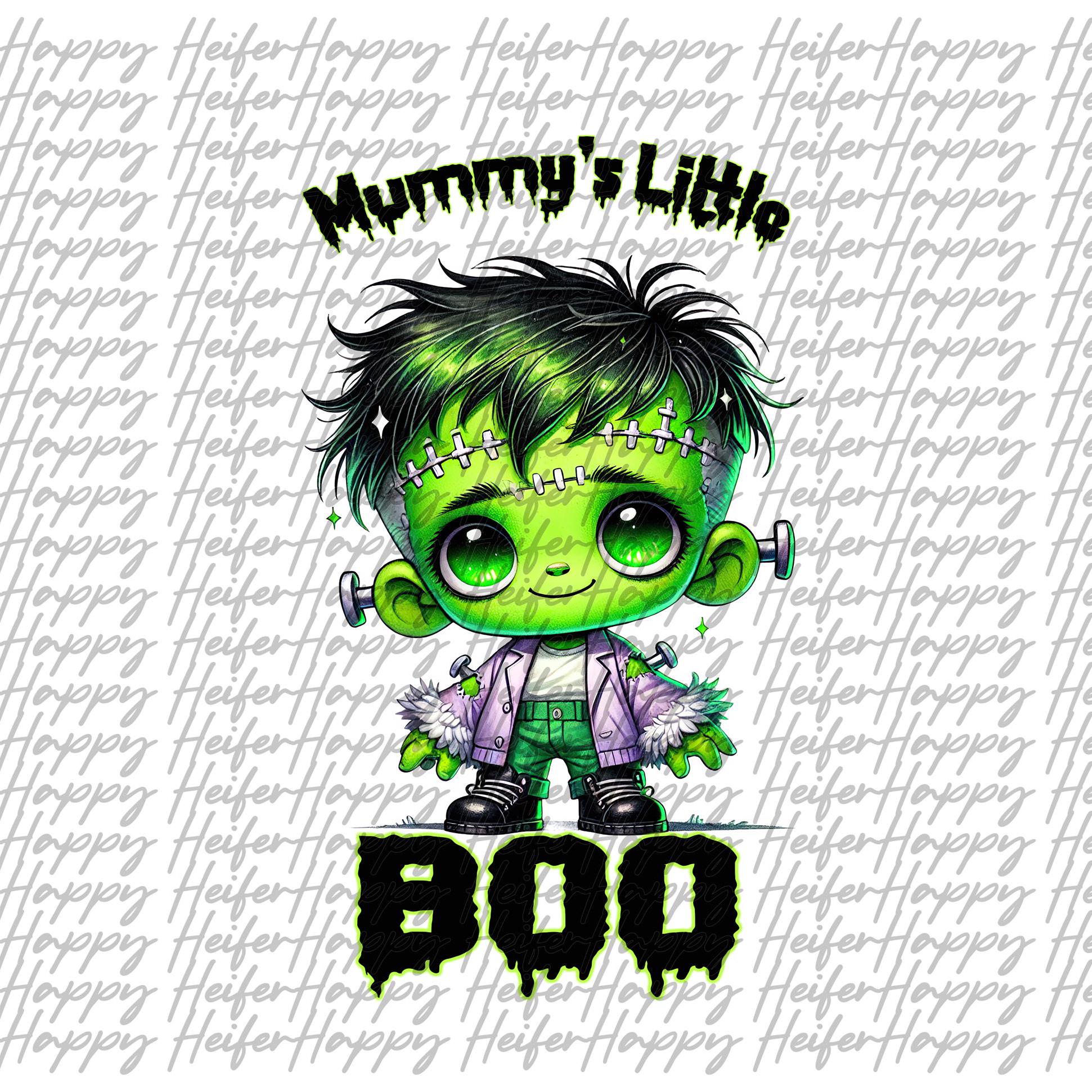 Mummy's Little BOO Frankenstein Png for Sublimation, Print or DTF - Etsy