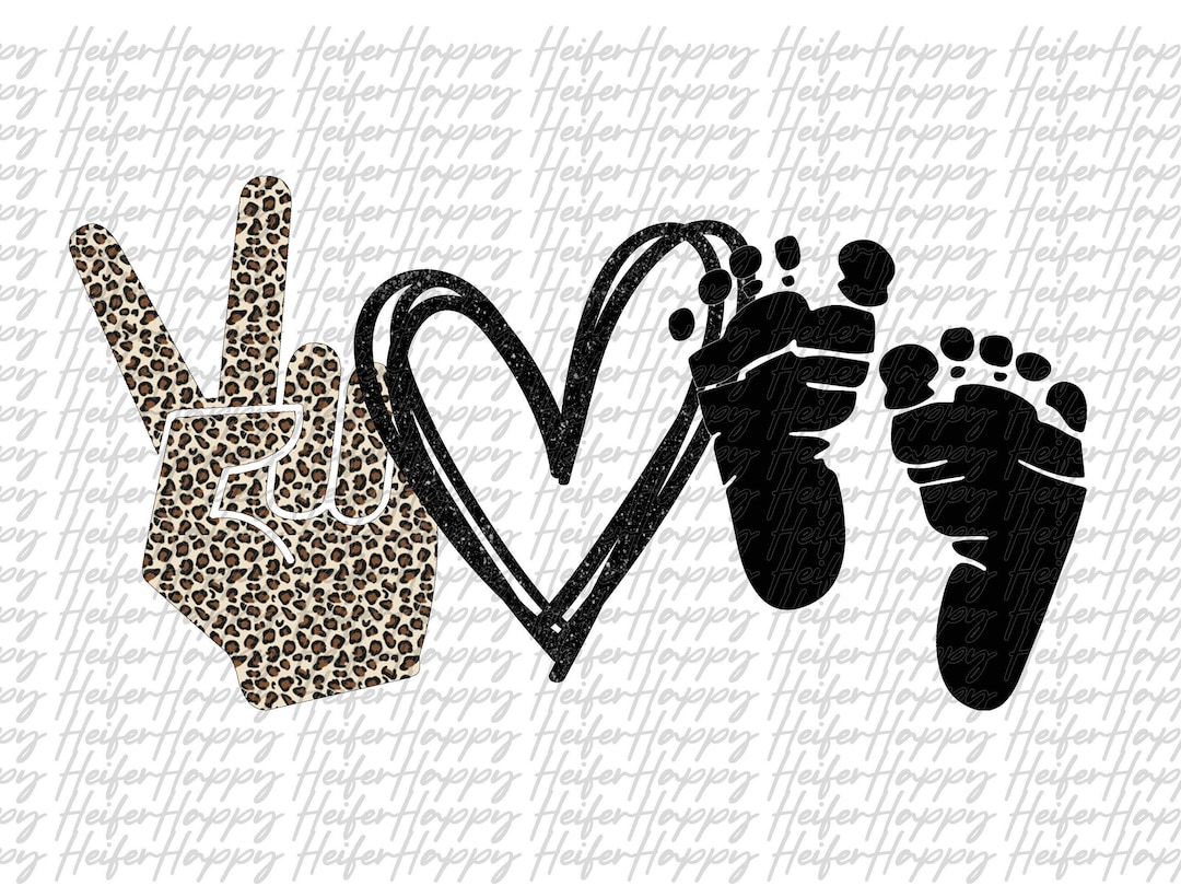 Peace Love Baby Digital Download Png - Etsy