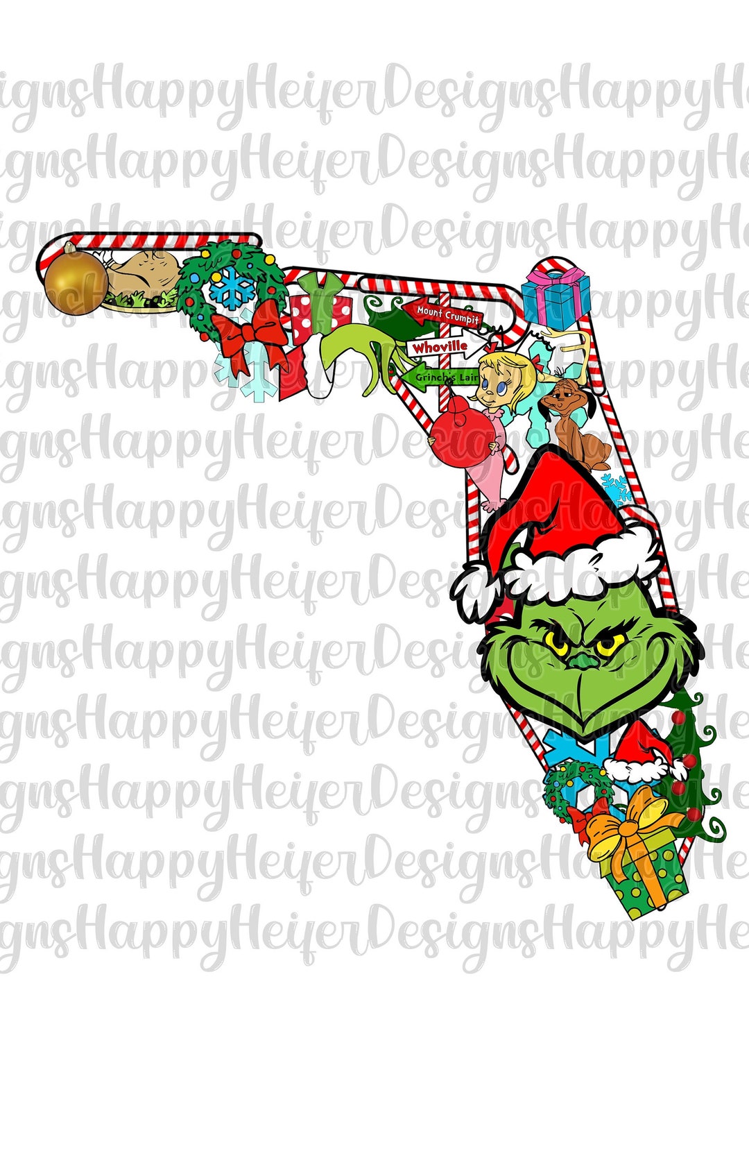 Grinch Florida Collage Png - Etsy
