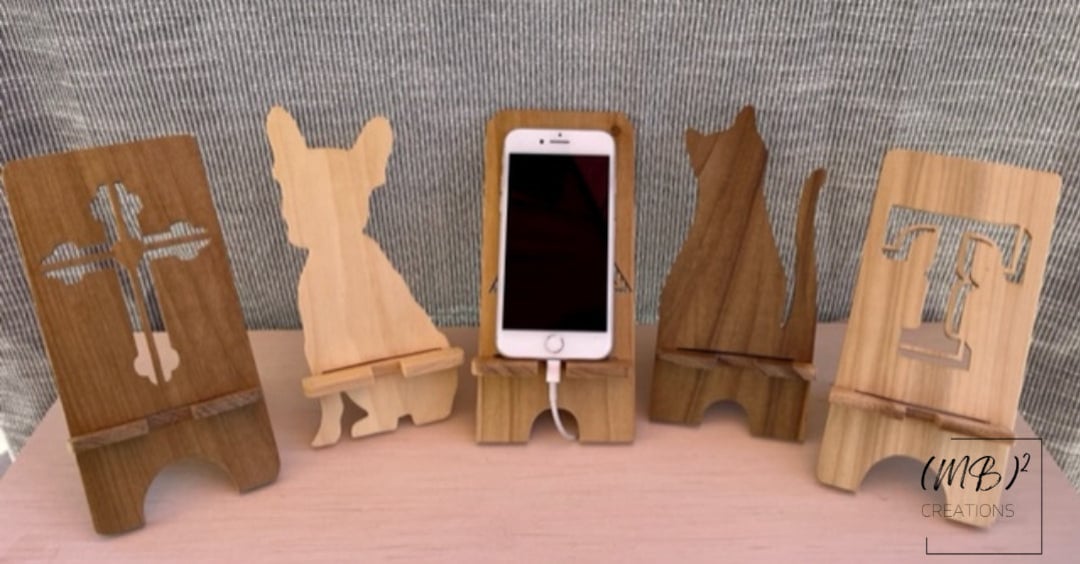 Customizable Wooden Phone Charging Stand Phone Stand - Etsy