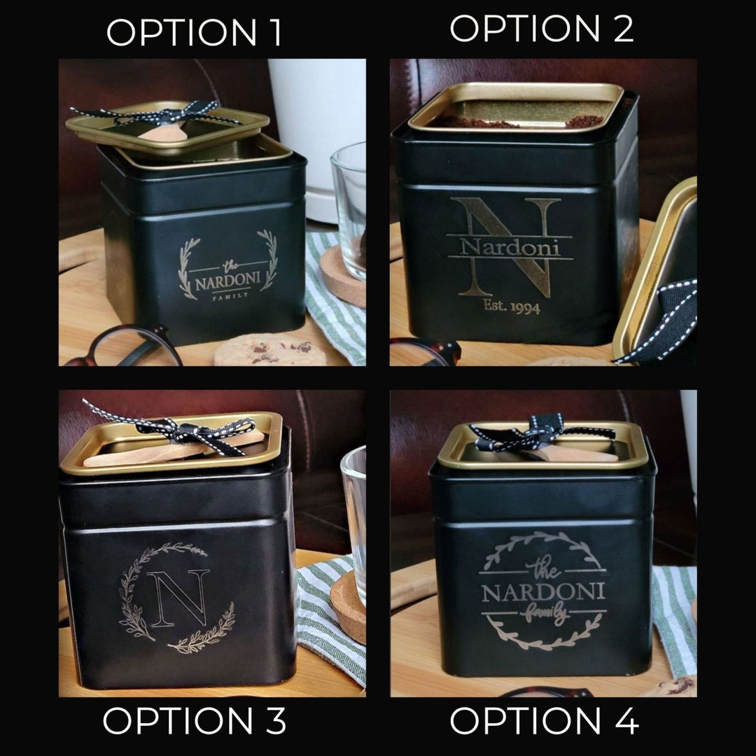 Personalized Engraved Canister, Costumized Canister, Military , Coffee ...