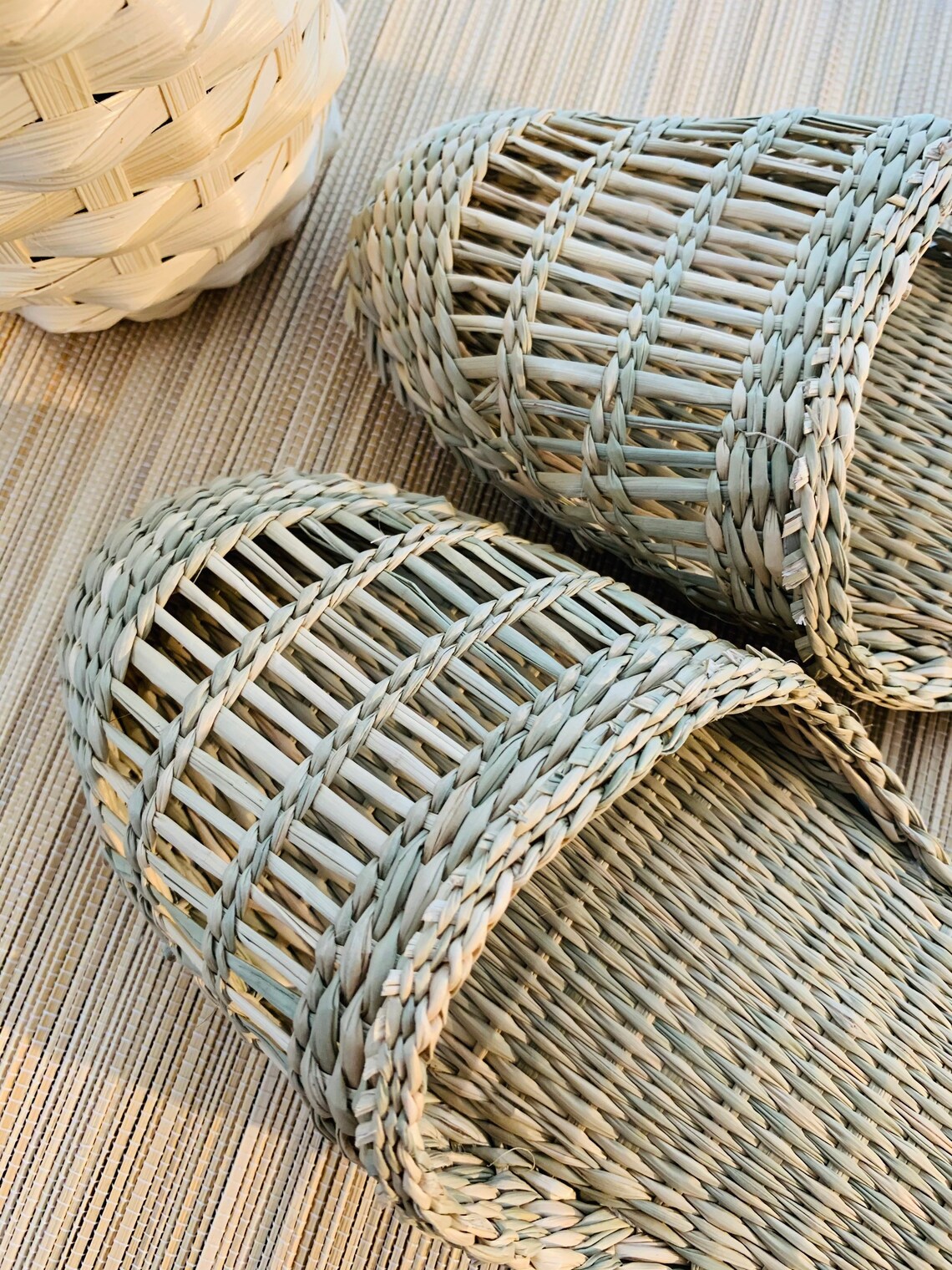 Woven Straw Slippers|natural Straw Slippers, Biodegradable Slippers ...