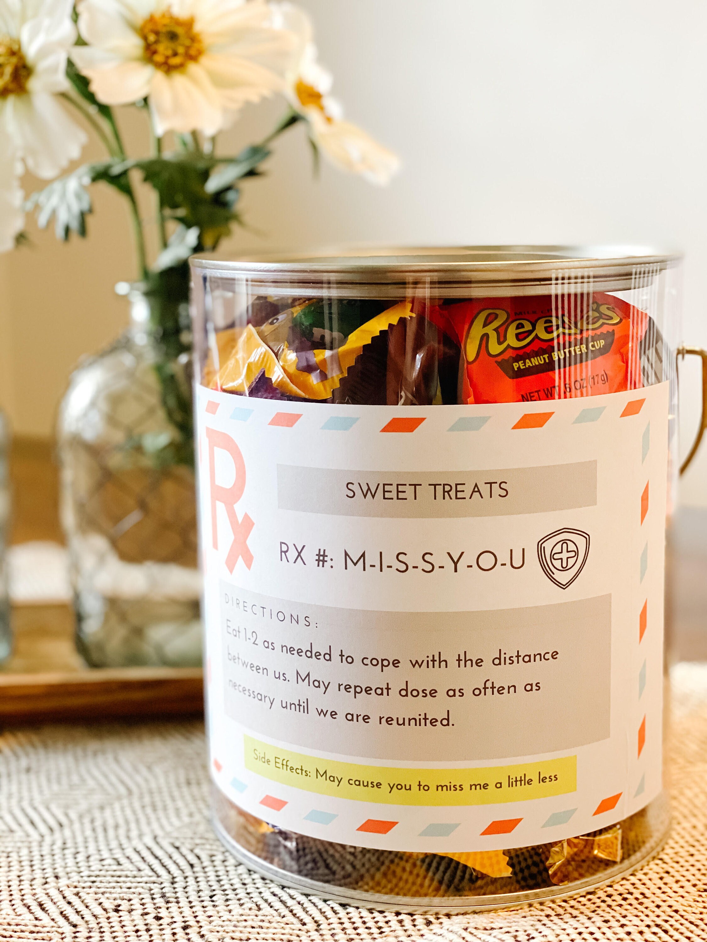 Miss You Gift With Candy, Care Package Gift - Etsy