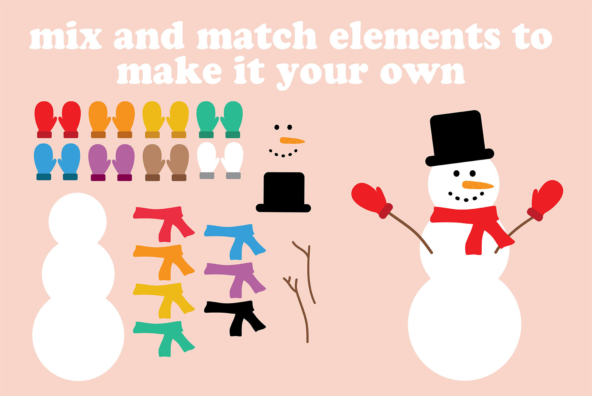 Christmas Clipart Bundle SVG PNG EPS, Commercial Use Christmas Clip Art ...