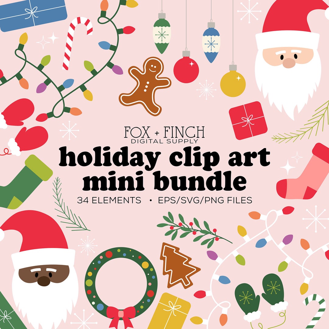 Christmas Vector Clipart Commercial Use License Included, Christmas PNG ...