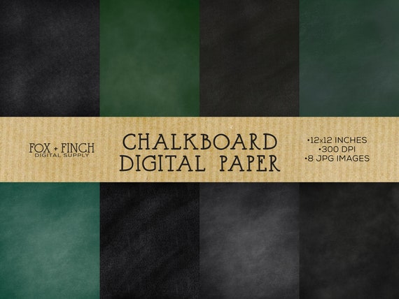 Chalkboard Digital Paper Instant Download Commercial Use | Etsy