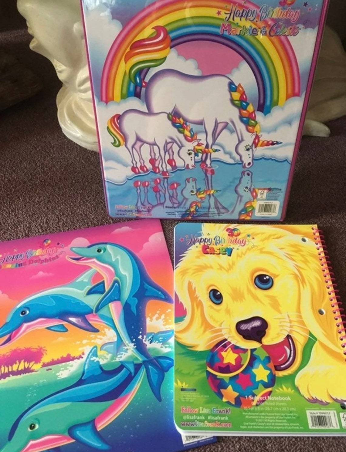 Lisa Frank 30th Birthday Notebook Binder AND Folder or Bundle | Etsy