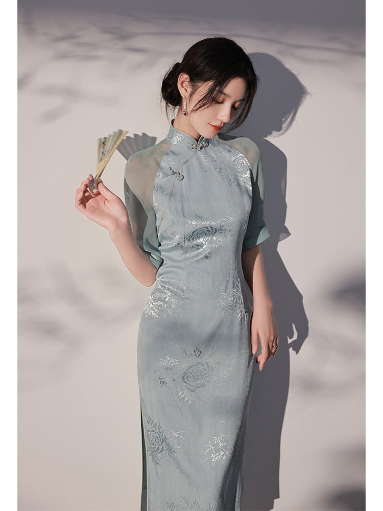 Blue Chinese Dresses