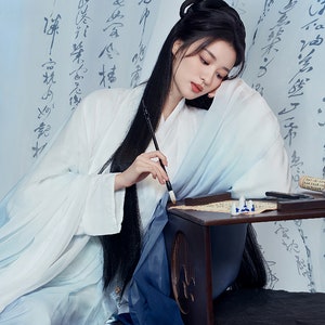 Hanfu Female Summer Wei Jin Style Ancient Costume Wide Sleeve - Etsy