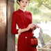 Red Cloak Hanfu Female Winter Ancient Xiuhe Cloak Long Warm and Wool ...