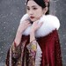 Chinese Red Long Canary and Velvet Cloak in Winter Bridal - Etsy