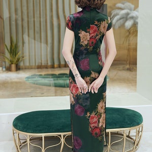 Old Shanghai Vintage Long Cheongsamcustom Qipaoprinted - Etsy