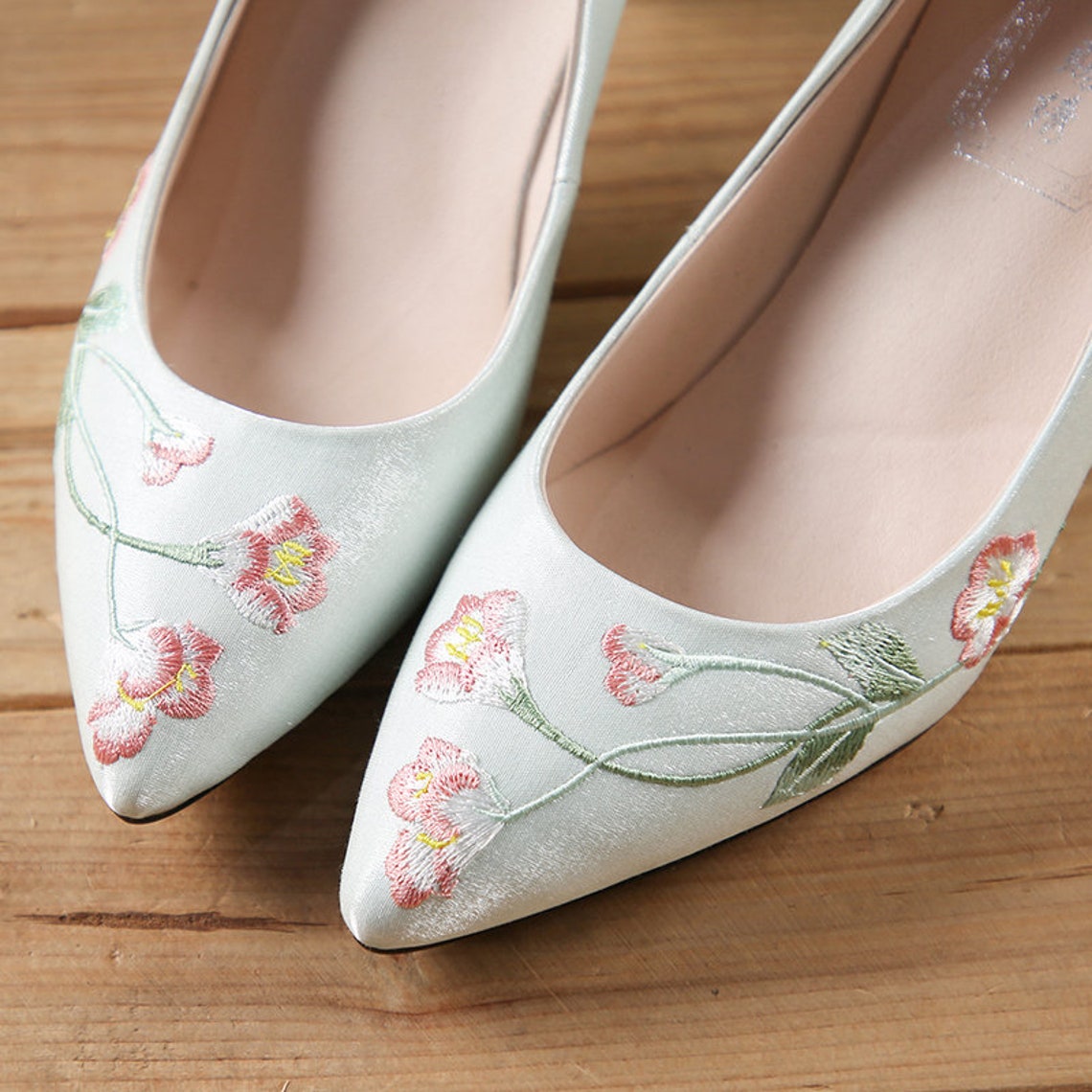 Qipao/hanfu/cheongsam Shoes Flower Embroidery Chinese | Etsy