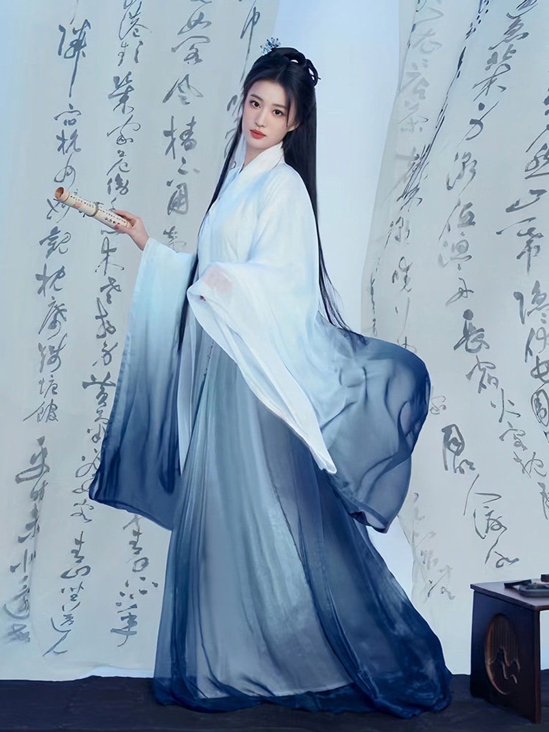 Hanfu Female Summer Wei Jin Style Ancient Costume Wide Sleeve - Etsy