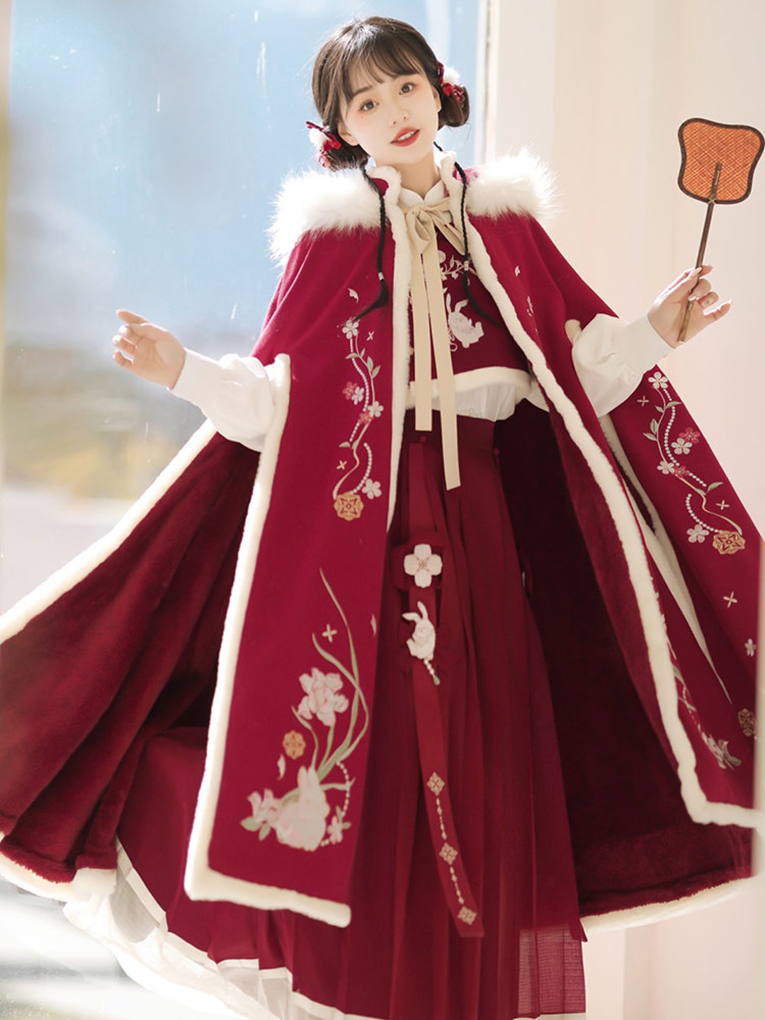Snow Rabbit Hanfu Female Chinese Wind Bright Autumn-winter Ancient ...