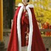 Red Cloak Hanfu Female Winter Ancient Xiuhe Cloak Long Warm and Wool ...