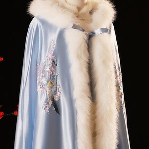 Blue Xiuhe Dress Ancient Dress Hanfu Female Wedding Cloak - Etsy
