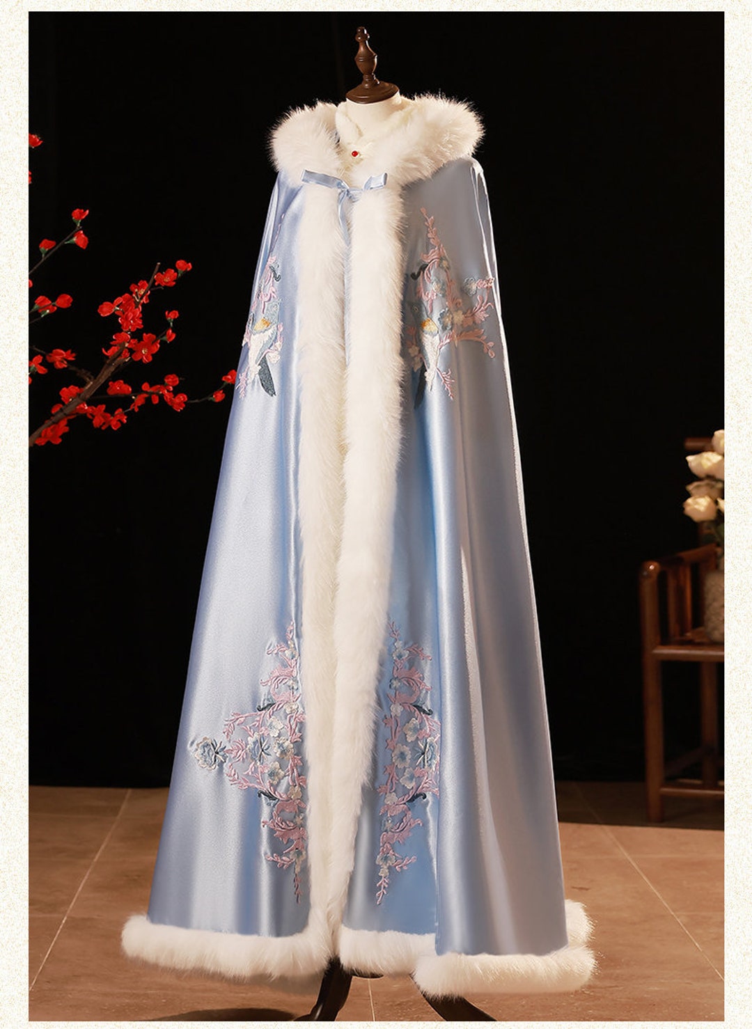 Blue Xiuhe Dress Ancient Dress Hanfu Female Wedding Cloak - Etsy