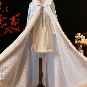 Blue Xiuhe Dress Ancient Dress Hanfu Female Wedding Cloak - Etsy