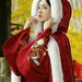 Red Cloak Hanfu Female Winter Ancient Xiuhe Cloak Long Warm and Wool ...
