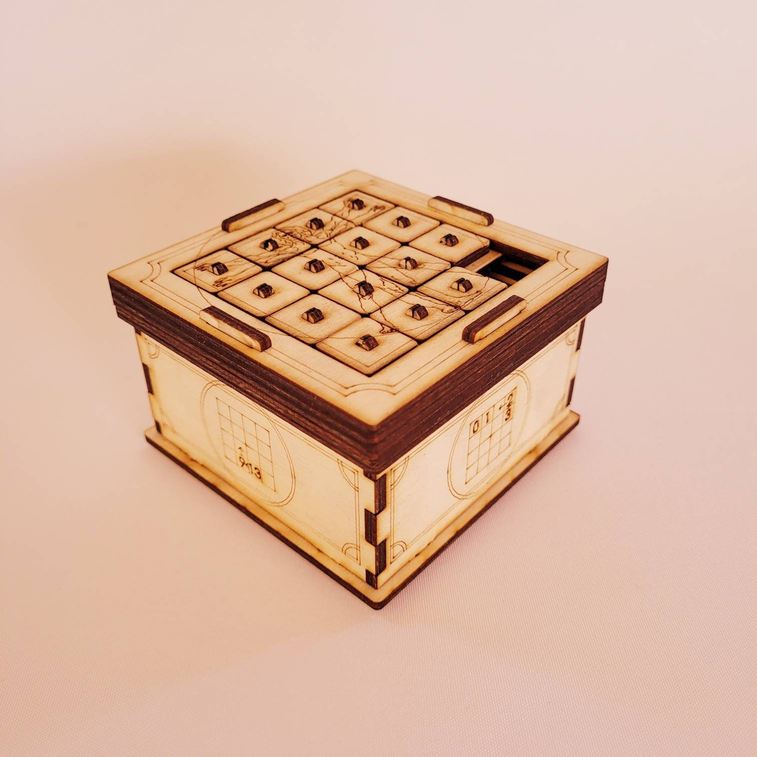 Slide Picture Puzzle Box Plans SVG DXF PDF Davinci's Vitruvian Man ...