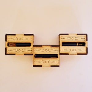 Magic Pencil Box Laser Cutter Plans SVG DXF PDF - Etsy