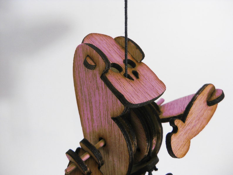 Gorilla-pulley Pet-mechanism-automata-mechanical-toy | Etsy