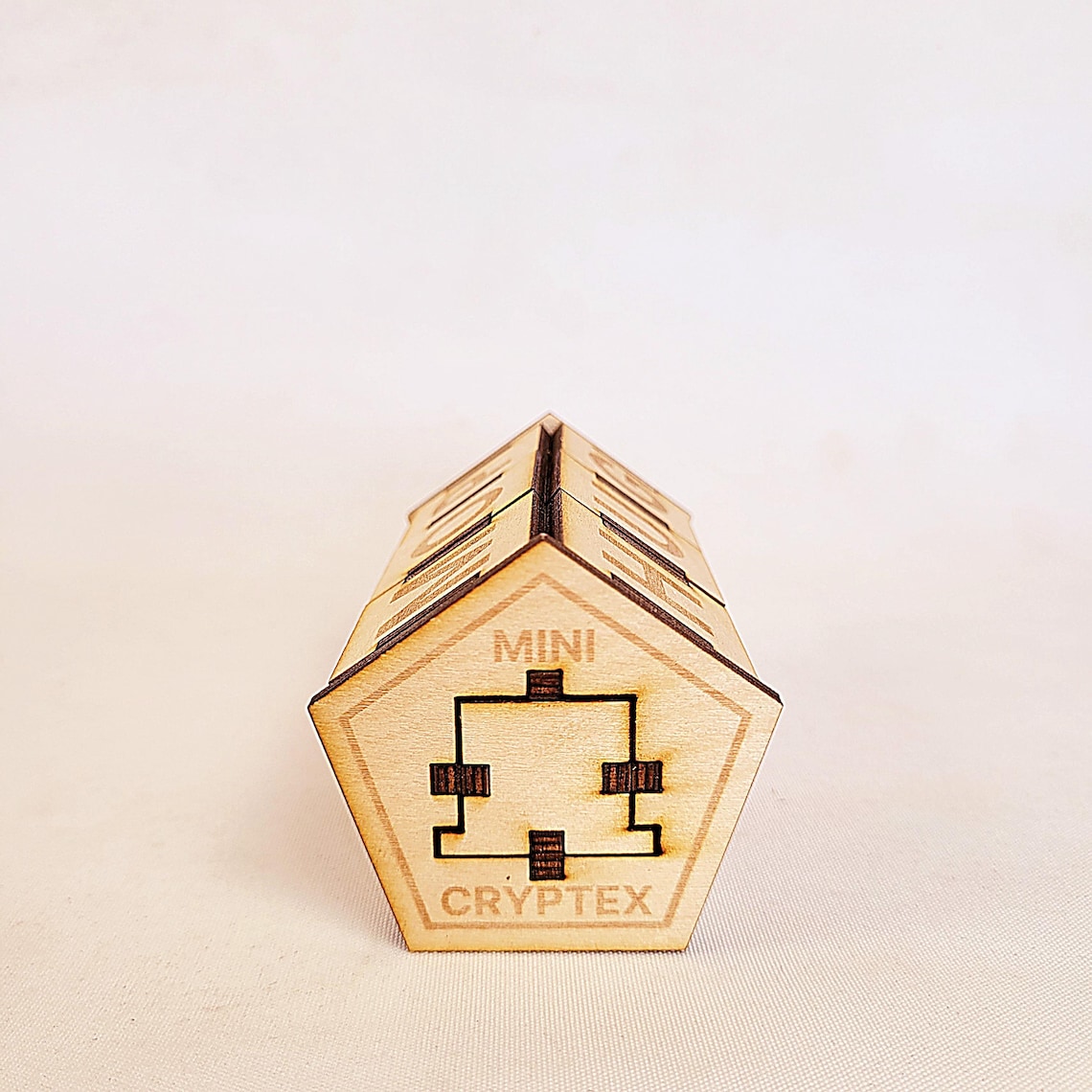 Mini Cryptex Puzzle Box Laser Cut Files, SVG DXF PDF, Spell and Spin ...