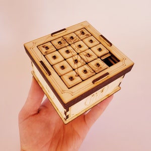 Slide Picture Puzzle Box Kit Davinci's Vitruvian Man - Etsy