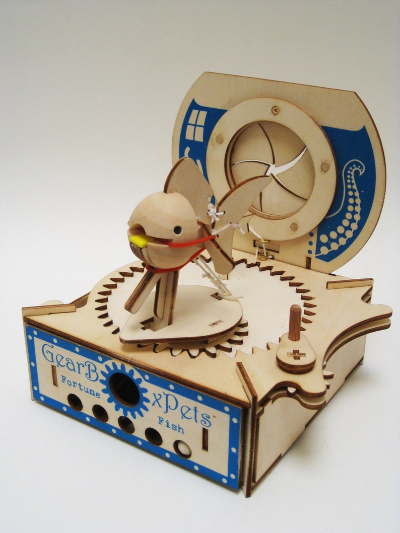 Goldfish Automata Kit Wooden Mechanical Fish - Etsy