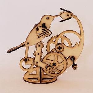 Hummingbird and Flower Automaton Laser Cut Plans SVG DXF - Etsy