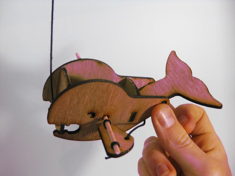 Whale Automata Toy Kit: Mechanical Pet, DIY Build - Etsy
