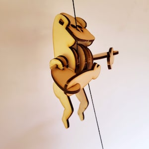 Gorilla Pulley Pet Automata Plans SVG Dxf-laser Cut Mechanical Toy - Etsy