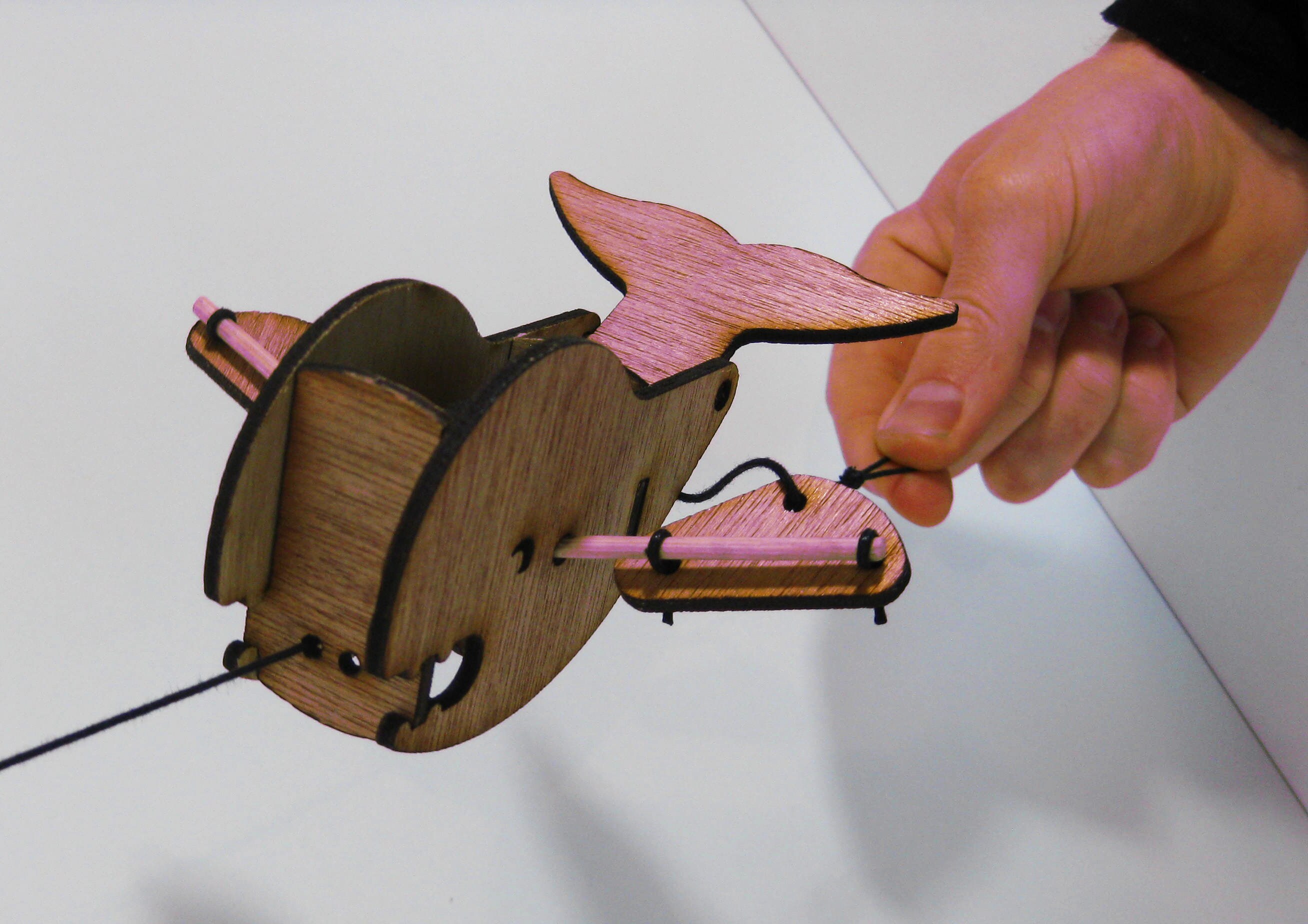 Whale-pulley Pet-automata-mechanical-toy-kit - Etsy