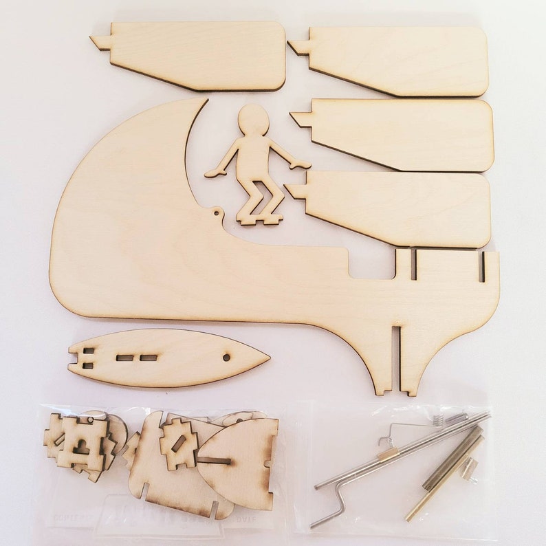 Surfer Whirligig Kit Etsy