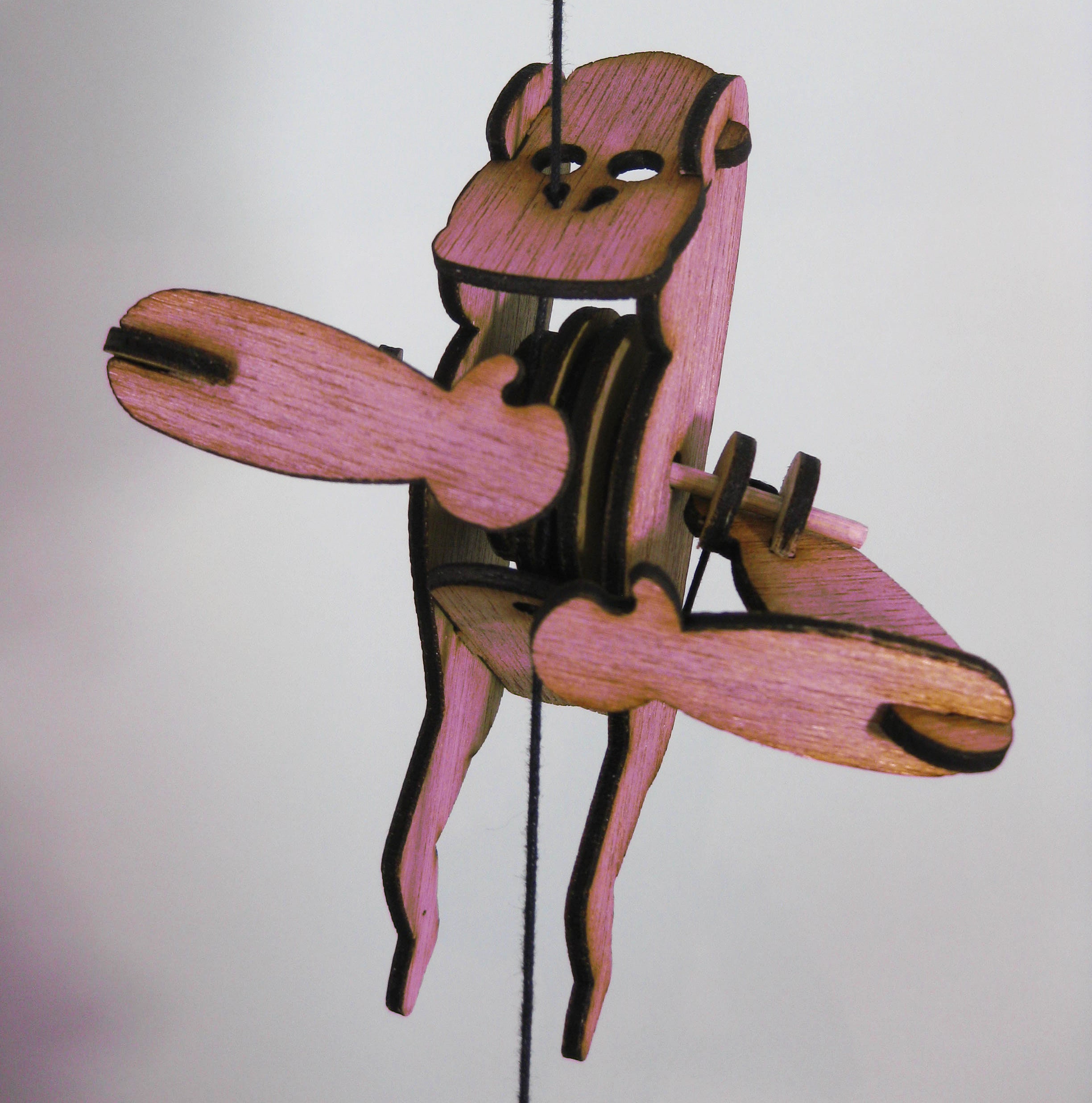 Gorilla-pulley Pet-mechanism-automata-mechanical-toy | Etsy