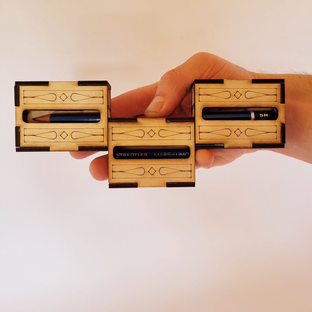 Magic Pencil Box Laser Cutter Plans SVG DXF PDF - Etsy Canada